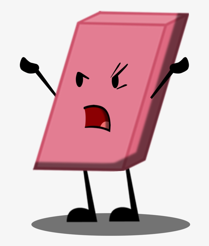Eraser With Shadow - Bfdi Shadow - 724x910 PNG Download - PNGkit