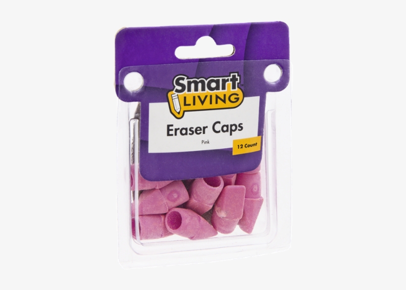 Smart Living Eraser Caps, Pink - 12 Caps - 600x600 PNG Download - PNGkit