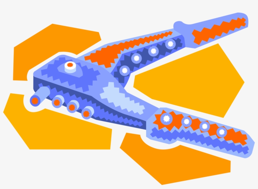 Vector Illustration Of Riveter Rivet Gun Tool With - 1020x700 PNG ...