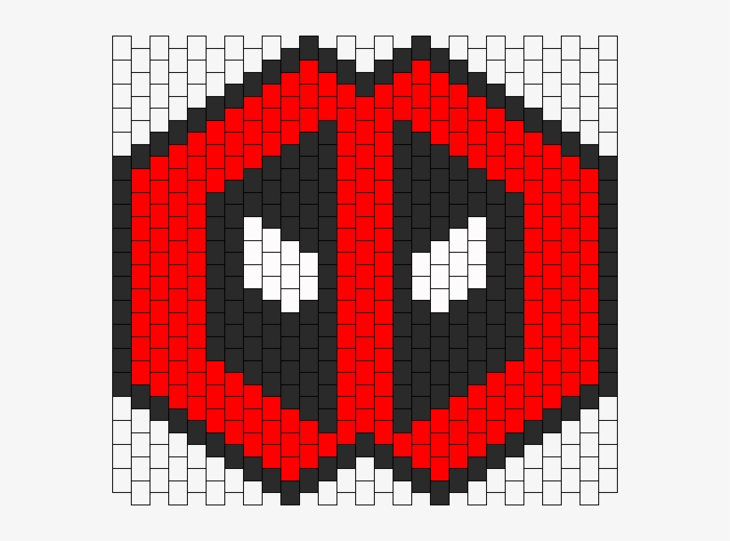 Deadpool Mask Bead Pattern Beading Patterns Free, Peyote - Twenty One ...