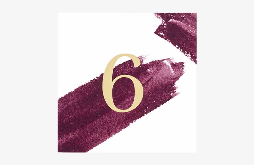 Marsala Swash Table Number - Graphic Design - 504x726 PNG Download - PNGkit