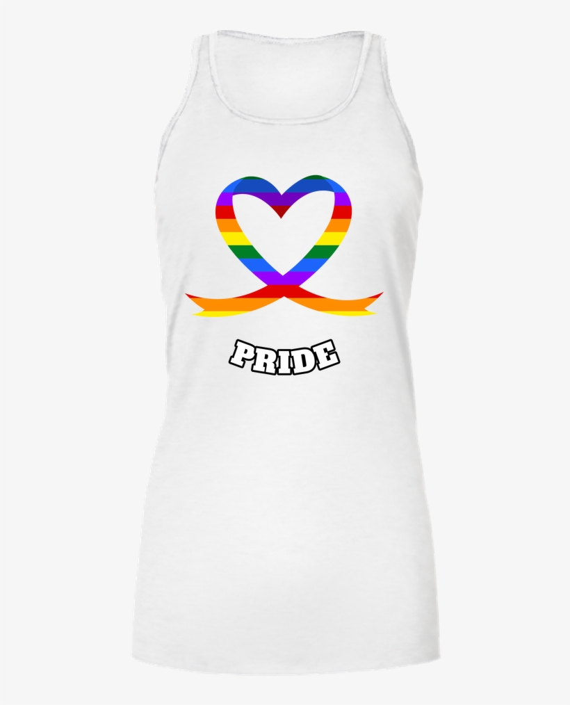 Bella Flowy Tank Heart Ribbon - Active Tank - 1000x1000 PNG Download ...