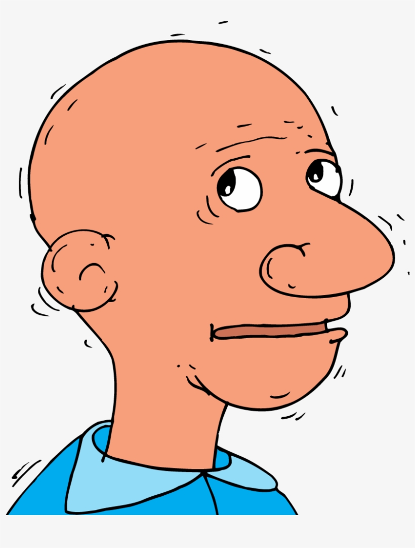 Bald - Cartoon - 1000x1000 PNG Download - PNGkit
