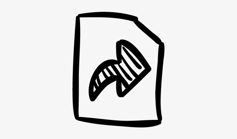 Next File Sketch With Right Arrow Vector - Sketch - 400x400 PNG ...