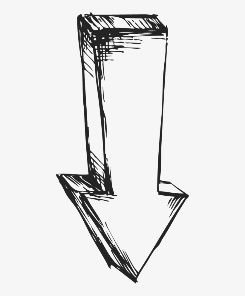 Download Below - Transparent Sketch Arrow - 467x919 PNG Download - PNGkit