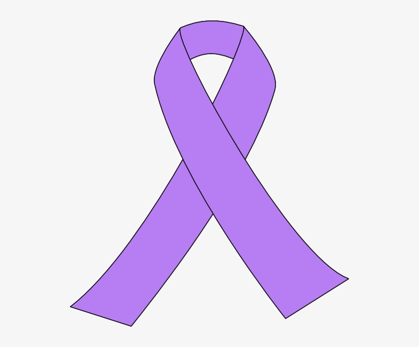 Download Transparent Breast Cancer Ribbon Png - Purple Cancer Ribbon ...