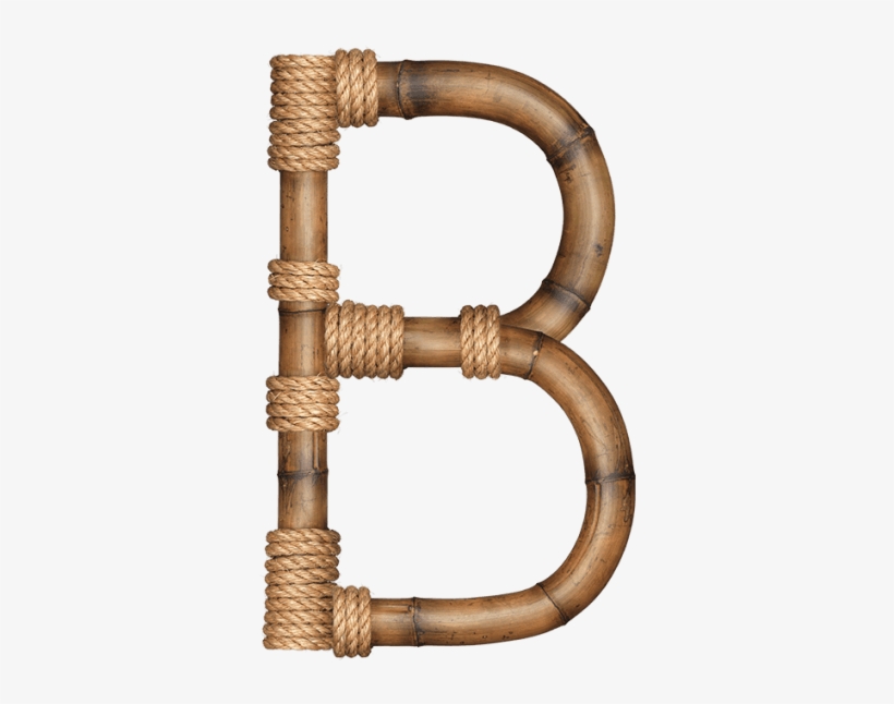 Brown Bamboo Font - Alphabet - 595x595 PNG Download - PNGkit