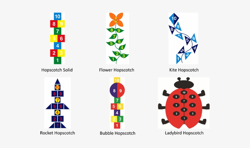Hopscotch Marking - Playground Markings - 650x437 PNG Download - PNGkit