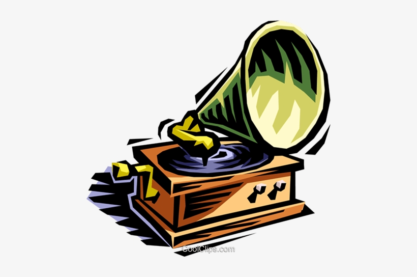 Gramophone Royalty Free Vector Clip Art Illustration - Illustration ...