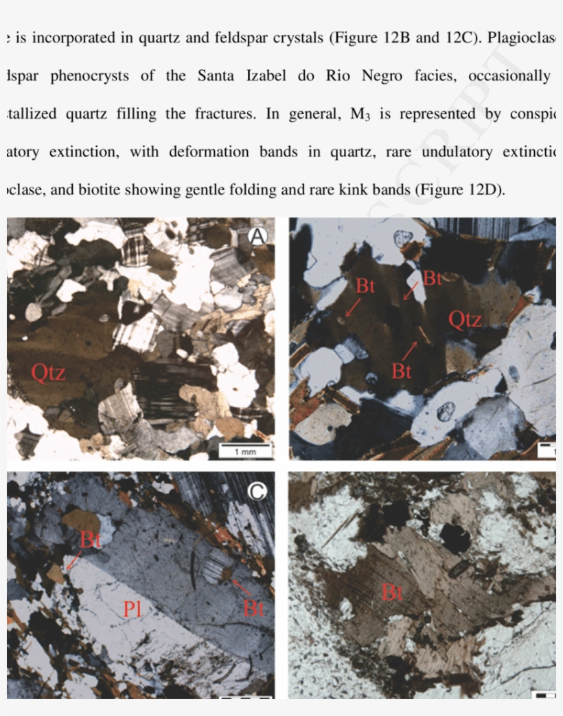 Quartz Crystals (qtz) With Size Reduced By Planar Slip - Quartz ...