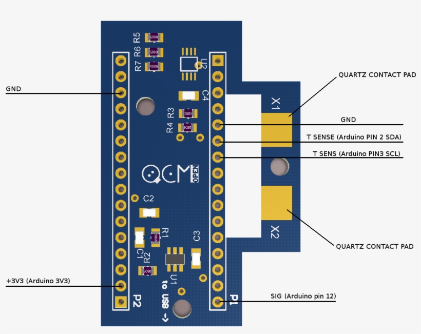 Quartz Crystal Microbalance Openqcm Pcb Shield - Quartz Crystal ...