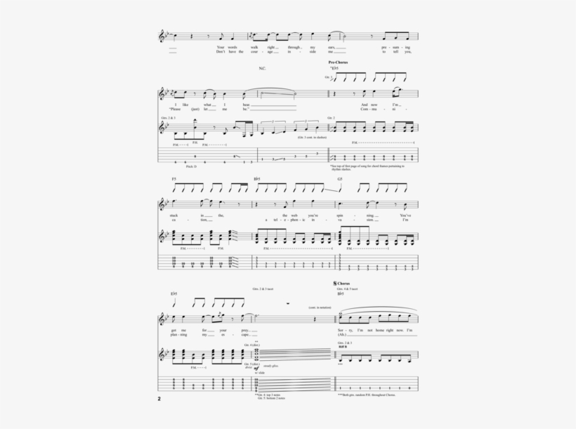 Spiderwebs - Spiderwebs - Spiderwebs - Sheet Music - 450x582 PNG ...