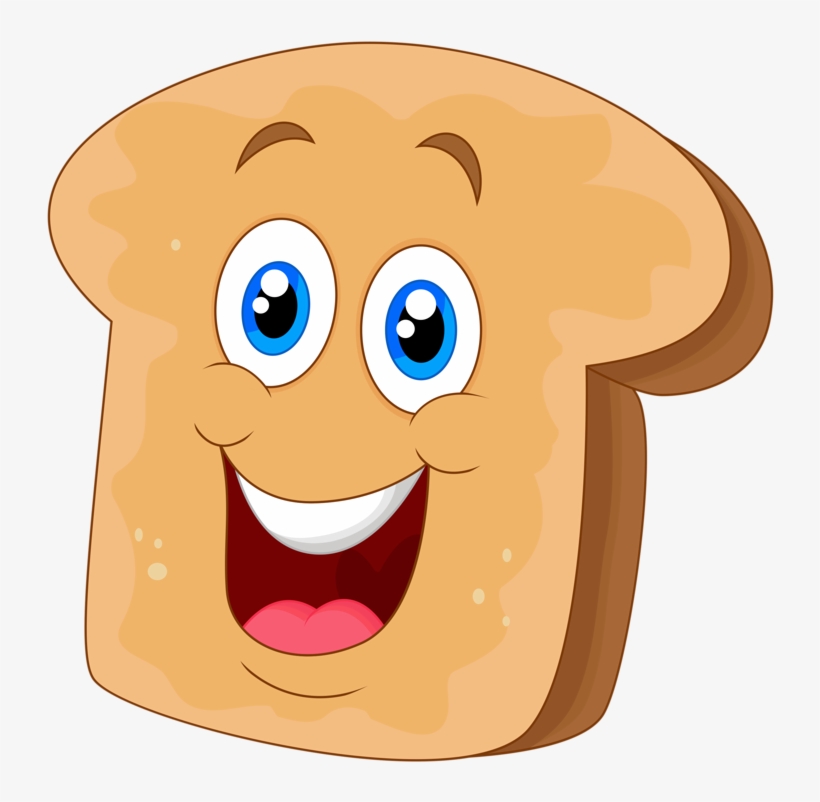 4 - Clipart Bread With Face - 790x800 PNG Download - PNGkit