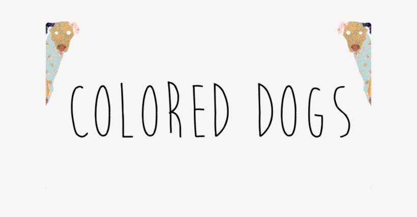 Colored Dogs - Calligraphy - 640x360 PNG Download - PNGkit