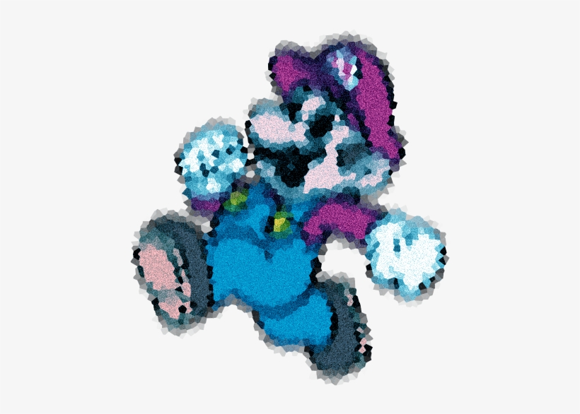 Distortion Mario - Super Mario Messenger Bag - 483x532 PNG Download ...