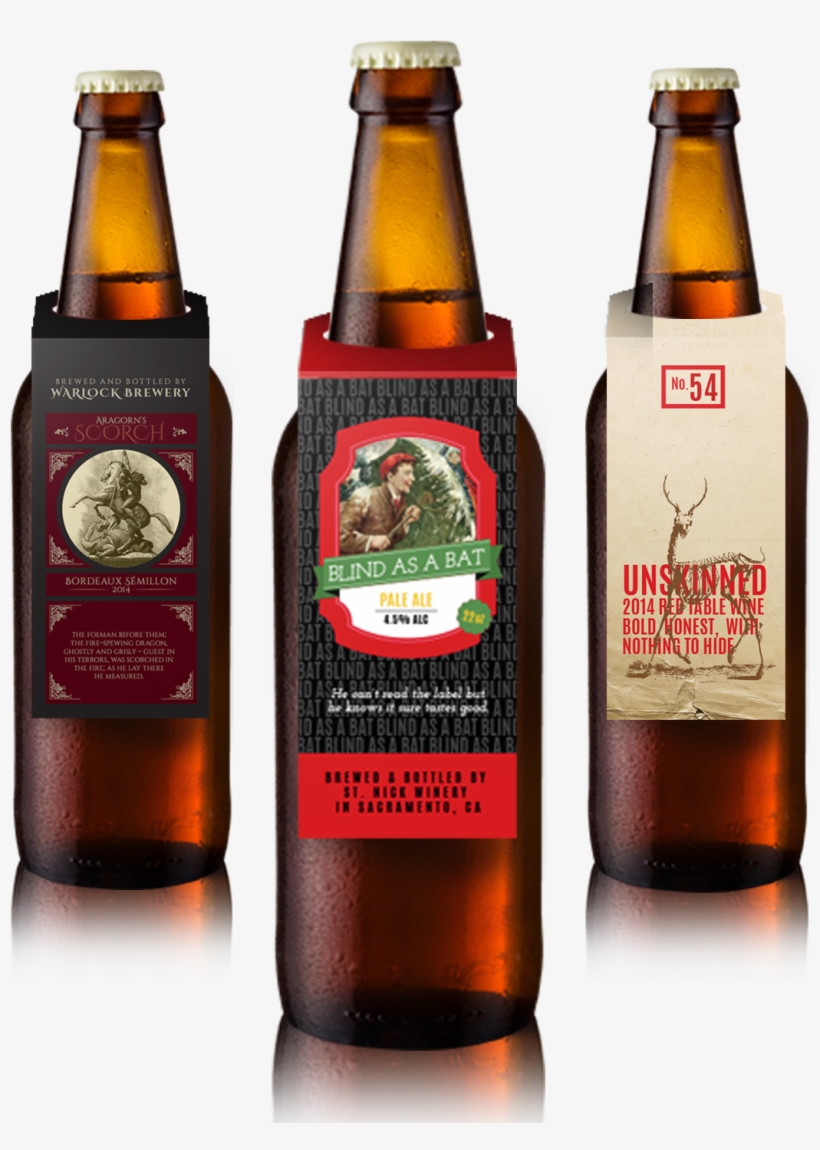 Beer Bottle Hang Tag - 1359x1417 PNG Download - PNGkit