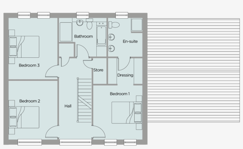 Meadow View Floorplans The Sycamore 2 - Floor Plan - 1000x1000 PNG ...