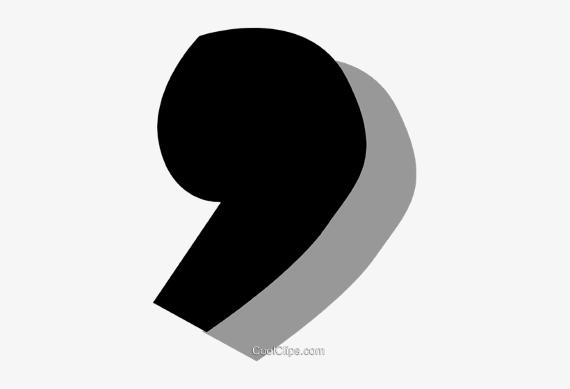 Comma Royalty Free Vector Clip Art Illustration - Illustration ...