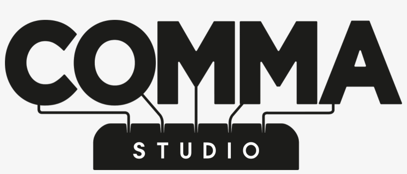 Comma Studio Has A Brand New Logo - Logo - 1600x605 PNG Download - PNGkit