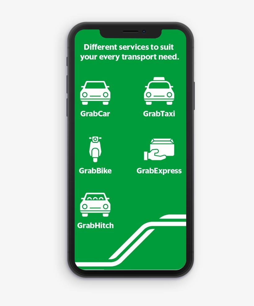 Travel App Development Company - Grabcar Service - 500x918 PNG Download ...