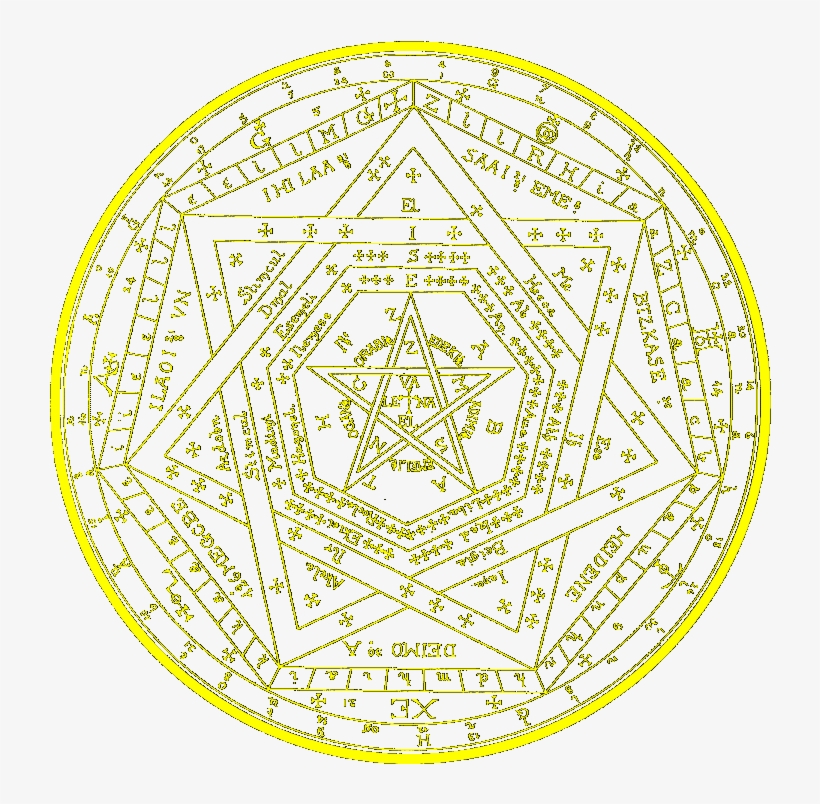 The Sigil Of Ameth - Wall Clock - 753x733 PNG Download - PNGkit