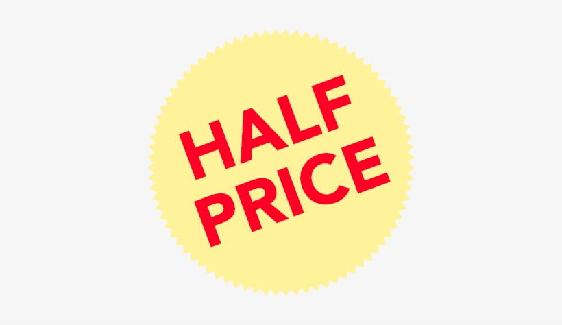 Sale Badge Half Price Badge - Vector Graphics - 394x394 PNG Download ...