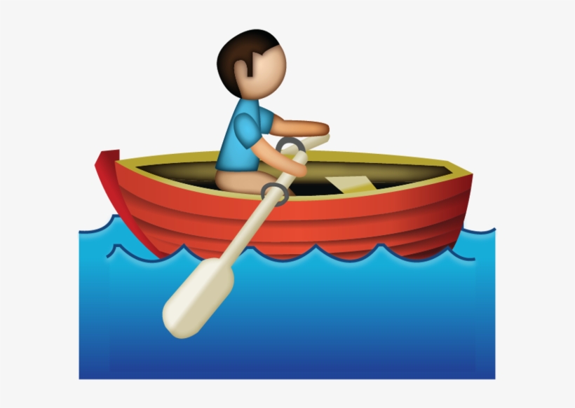 Download Man Rowing Emoji - Rowing Boat Emoji - 600x600 PNG Download ...