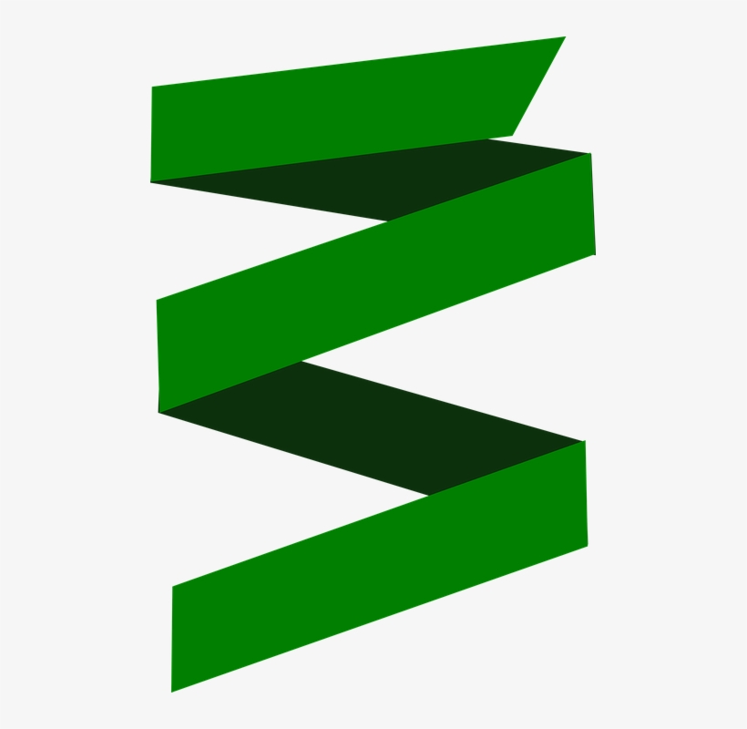 Green Ribbon Banner Png Cyberuse - Diseño Verde Png - 489x720 PNG ...