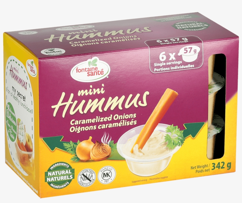 Mini Hummus Caramelized Onion - Fontaine Santé - 853x675 PNG Download ...