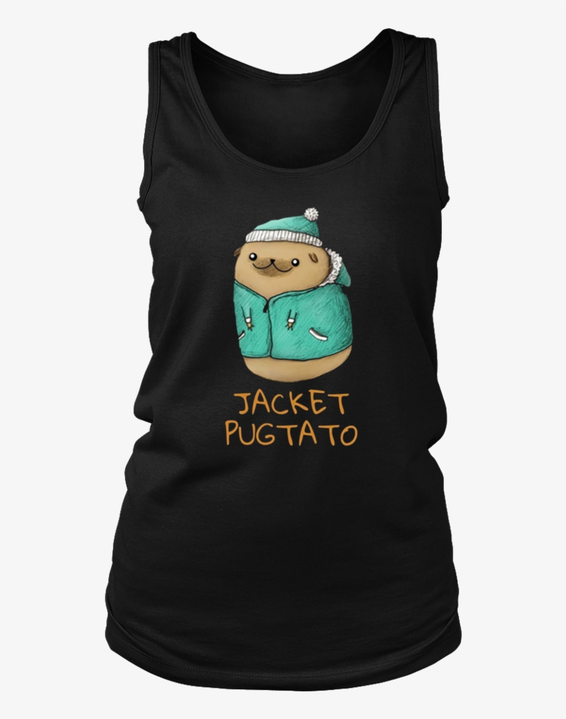 Cute Pug Potato T-shirt Funny Dog Jacket Puglie Tee - Jacket Pugtato T ...
