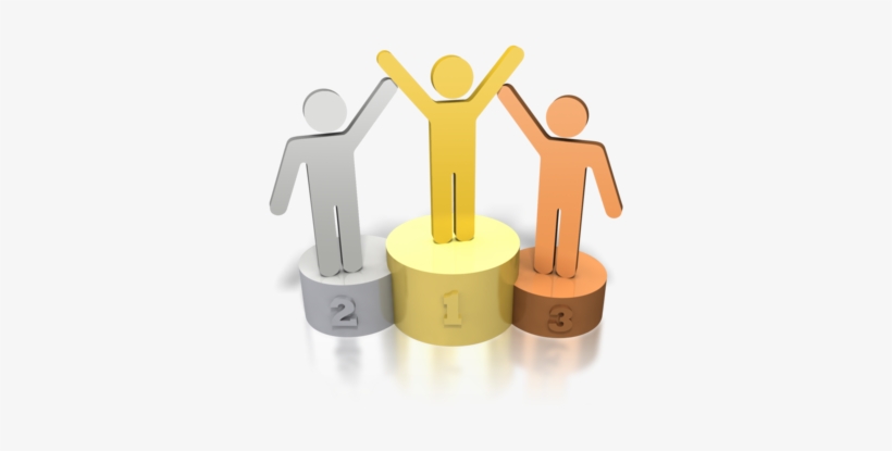 Download Transparent Youthwinners - Stick Figures On Podium - PNGkit