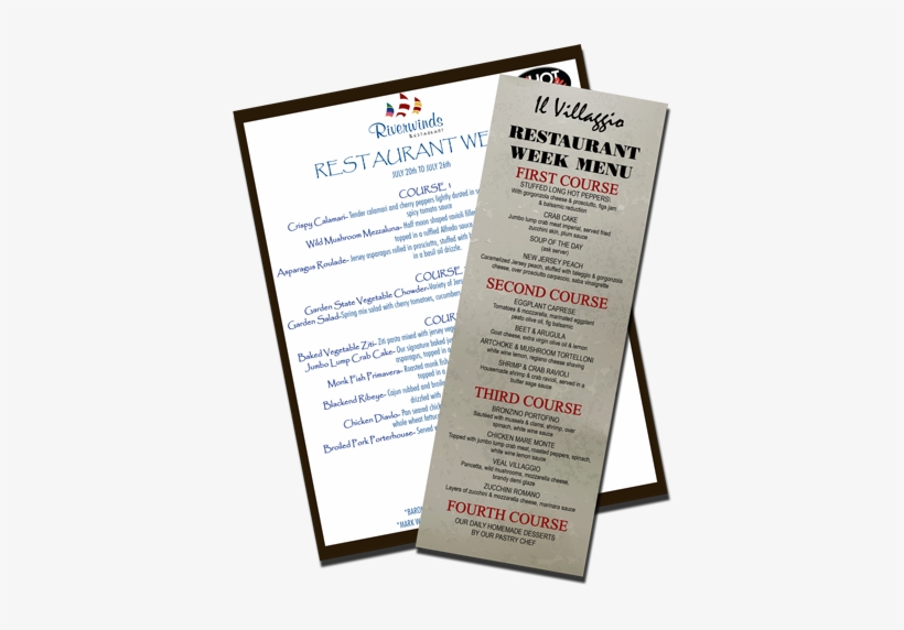 Restaurant Week Menu - Menu - 400x492 PNG Download - PNGkit