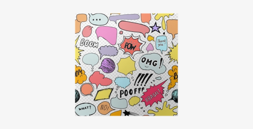 Seamless Pattern Background With Handdrawn Comic Book - Comics ...