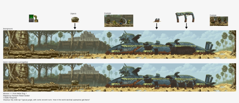 Metal Slug Level Design - 1600x620 PNG Download - PNGkit
