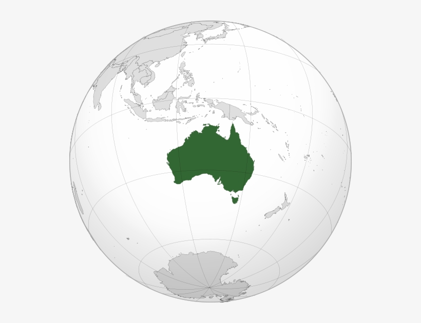 550px-aus Orthographic Svg - World Map Australia Centered - 550x550 PNG ...