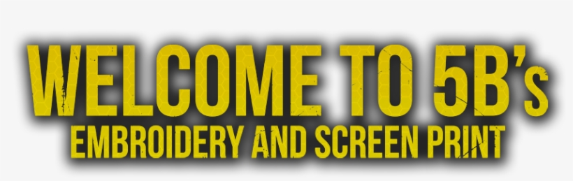 5bs Embroidery And Screen Printing - Screen Printing - 837x224 PNG ...