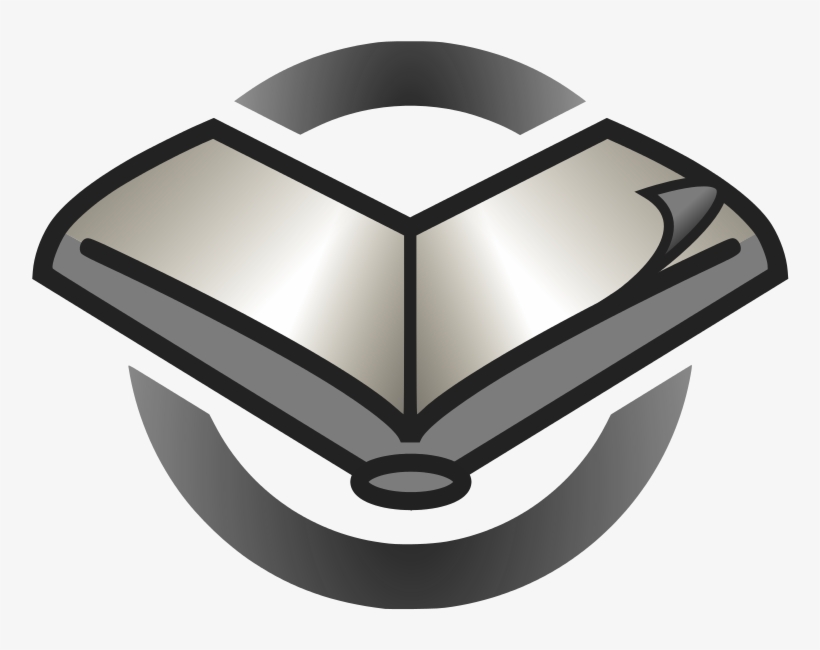 Wikibooks Logo Page Turn Grayscale - Logo - 803x768 PNG Download - PNGkit