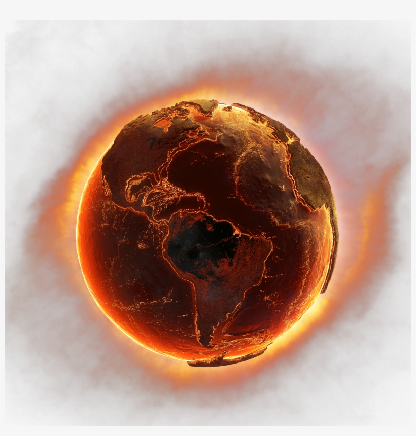 Earth On Fire Png - 4445x4450 PNG Download - PNGkit