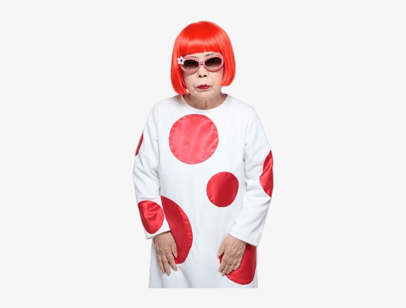 Download - Yayoi Kusama Red And White - 398x550 PNG Download - PNGkit
