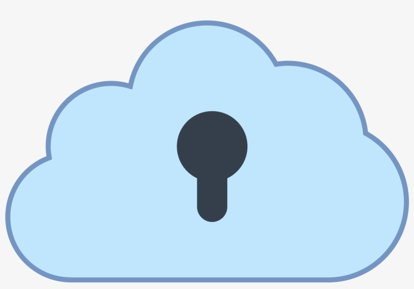 Secure Cloud Icon - Illustration - 1600x1600 PNG Download - PNGkit