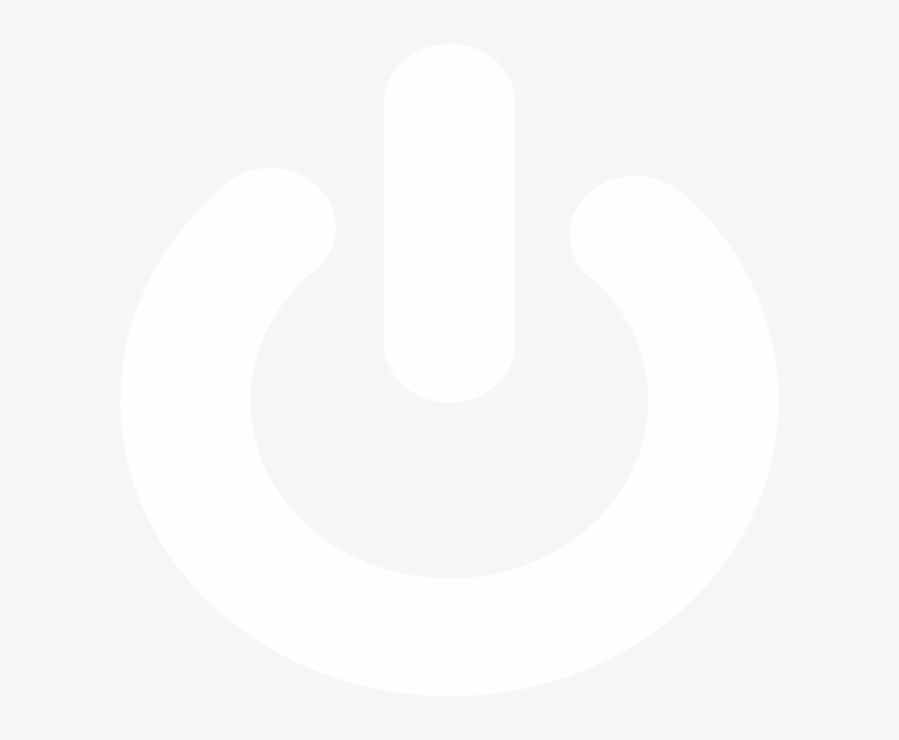 White Power Button Png - 600x595 PNG Download - PNGkit