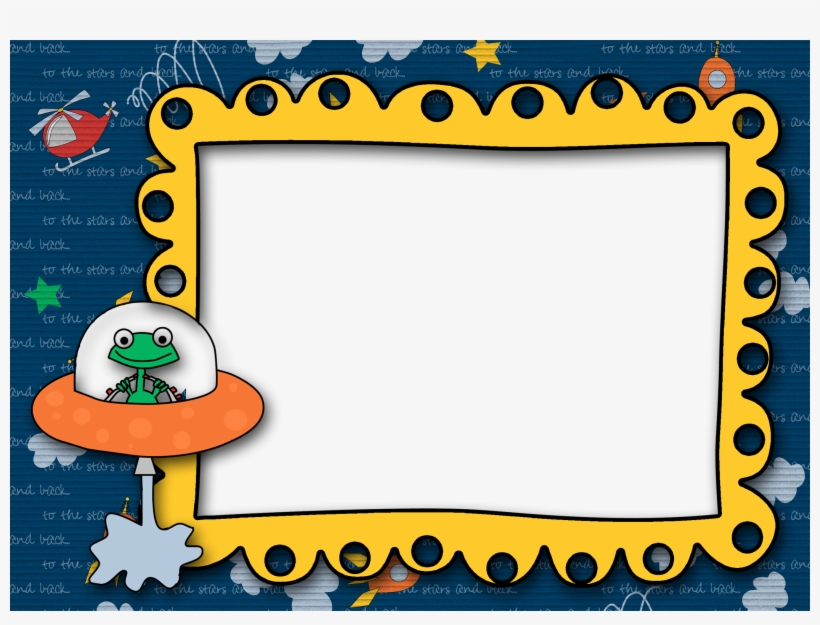 Download Transparent Rocket Ship Png Image - Alien Border Clipart - PNGkit