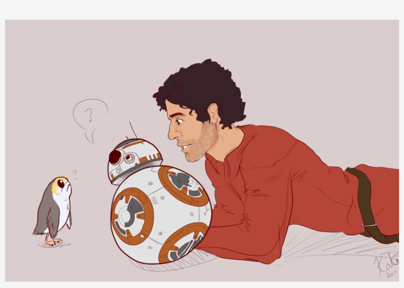 Porg Drawing Bb8 - Drawing - 500x334 PNG Download - PNGkit