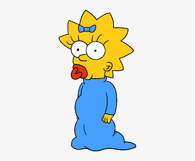 The Simpsons Clip Art Cartoon Clip Art - Simpsons Maggie Png - 337x603 ...