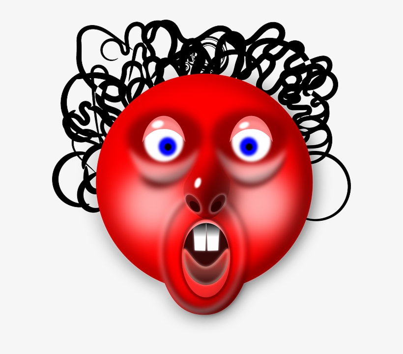 Head, Red, Face, Cartoon, Ball, Hair, Thread, Yarn - Red Face Cartoon ...