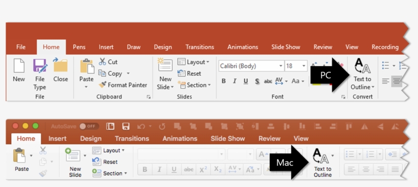 Text To Outline Add-in For Powerpoint - 1677x672 PNG Download - PNGkit