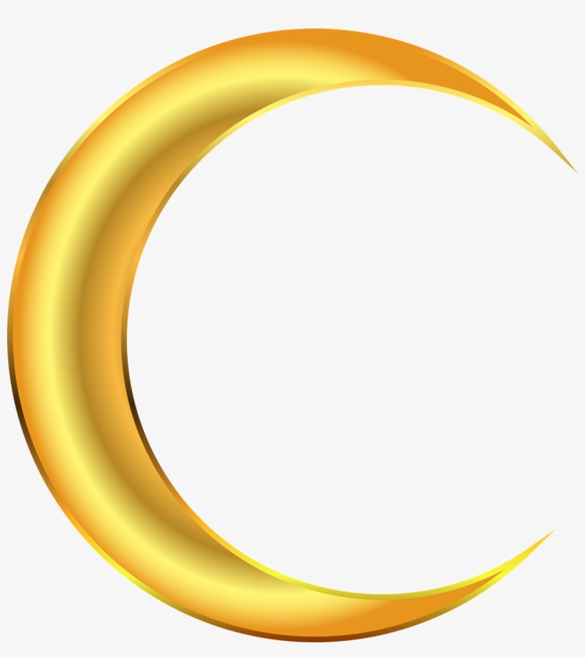 Gold Crescent - Moon Png - 1188x1280 PNG Download - PNGkit