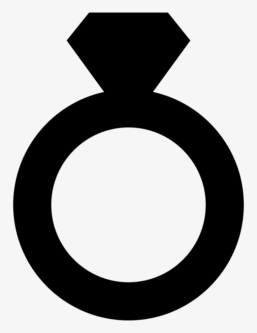 Diamond Engagement Ring Silhouette - Diamond Ring Silhouette Png ...