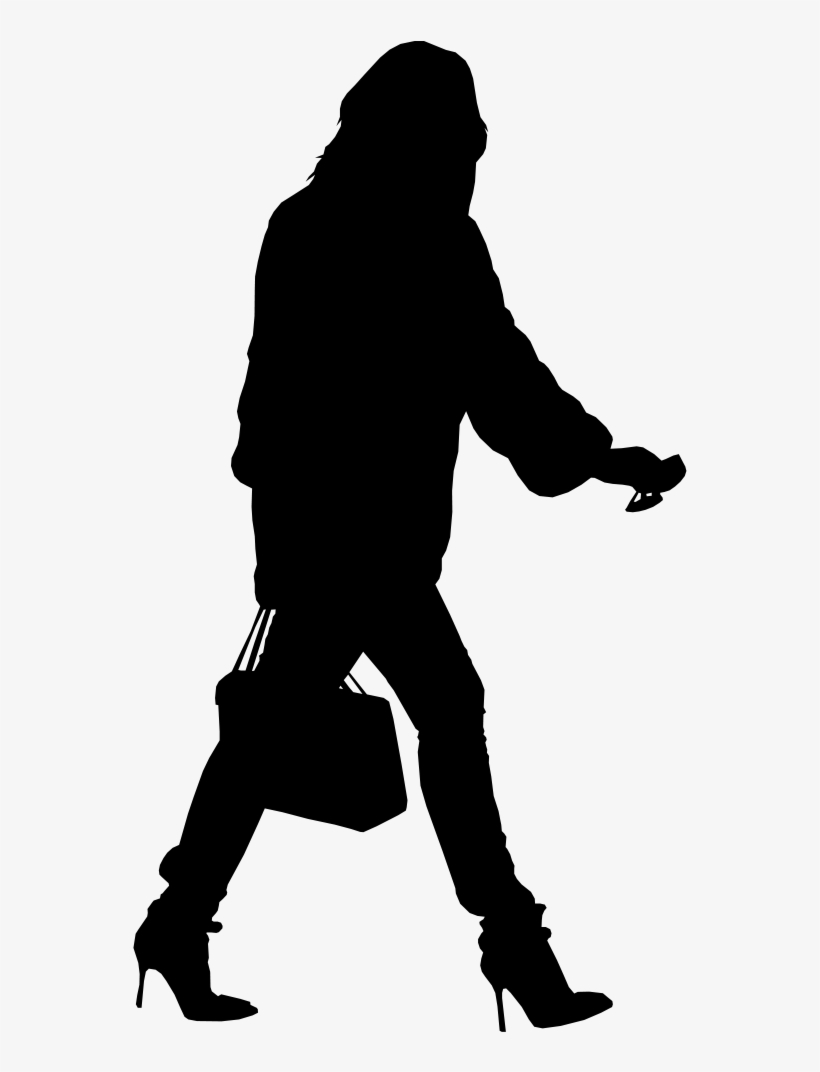 People Walking Silhouettes