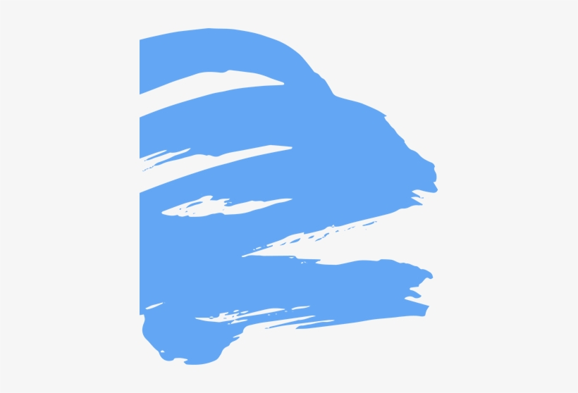 Get In Touch - Blue Paint Mark Transparent - 423x478 PNG Download - PNGkit